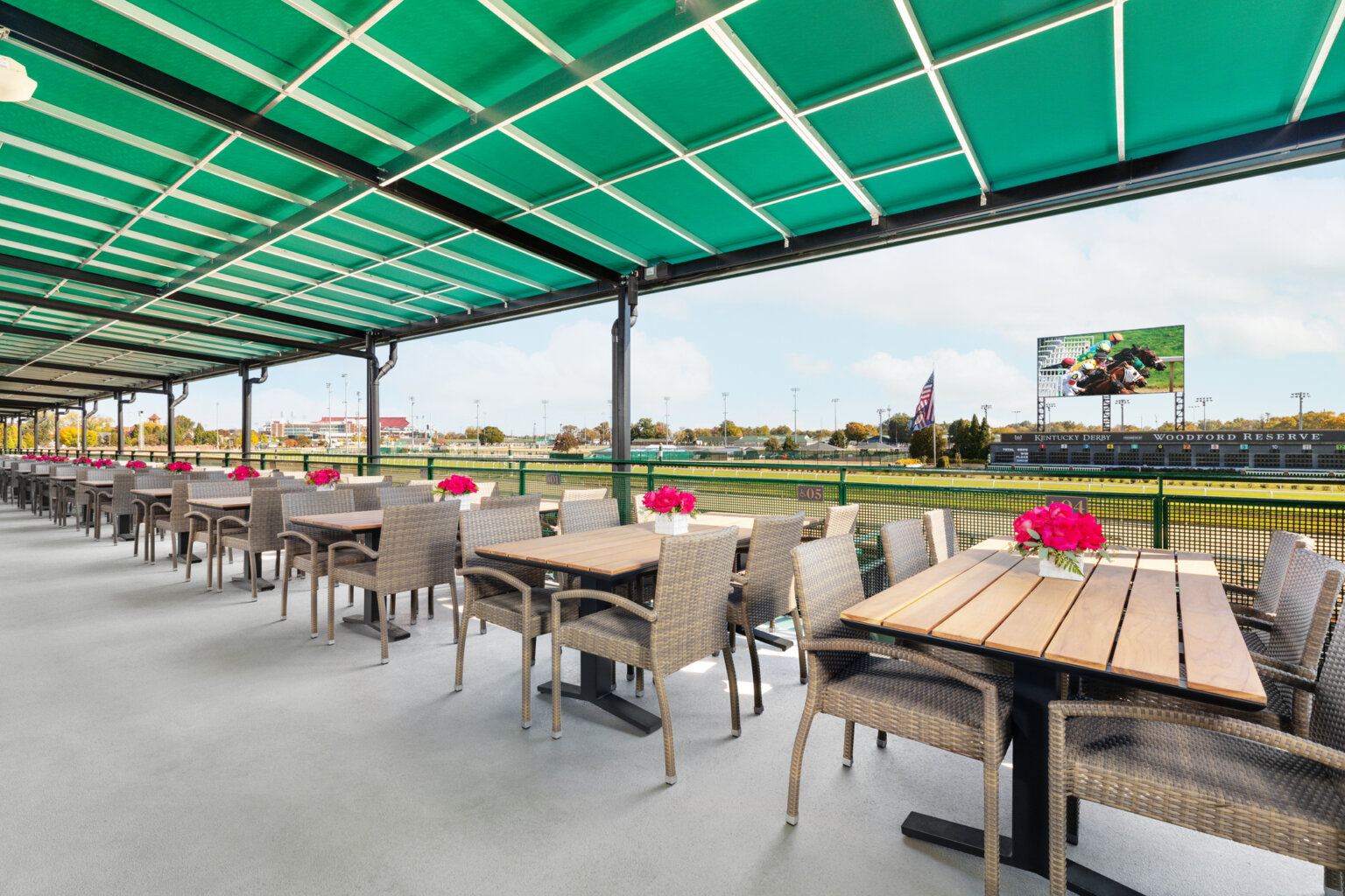 Homestretch Rail Lounges & Terrace | Premium Dining | Seats | Kentucky ...
