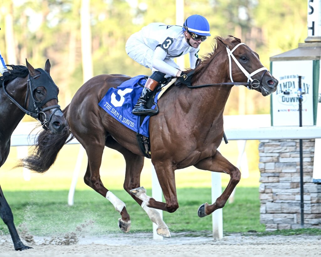 John Hancock turns back Owen Almighty, establishes new stakes record in Sam F. Davis; La Cara ...