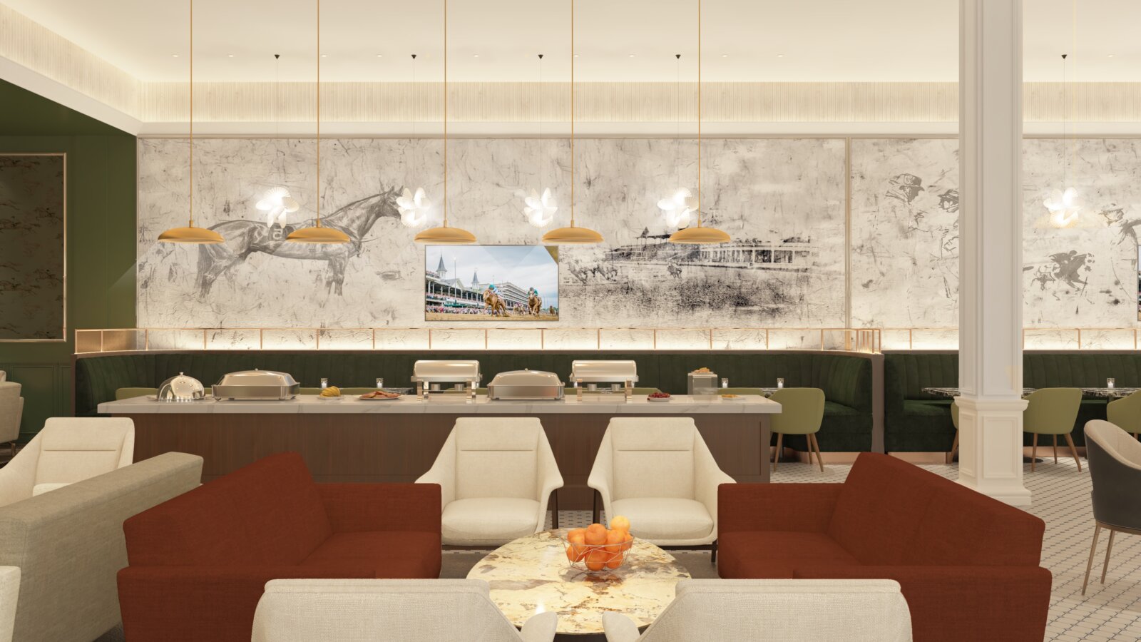 Featured Building Projects | Seating experience | Kentucky Derby