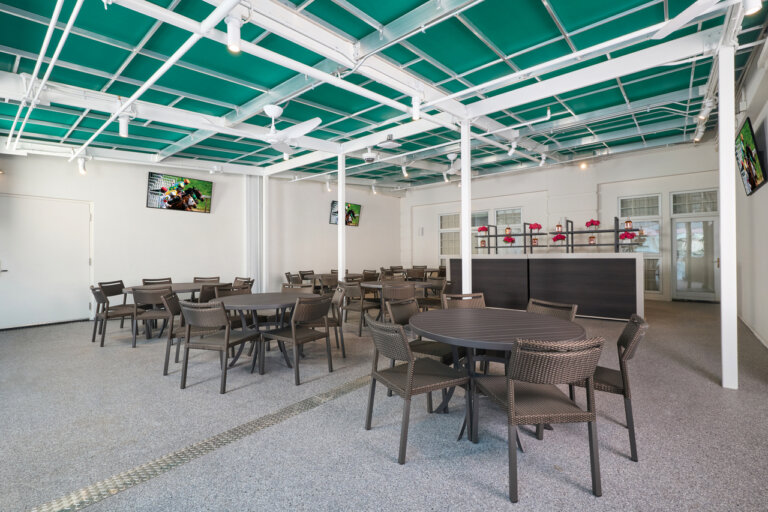 Starting Gate Pavilion Balcony | Featured Building Projects | Seats ...