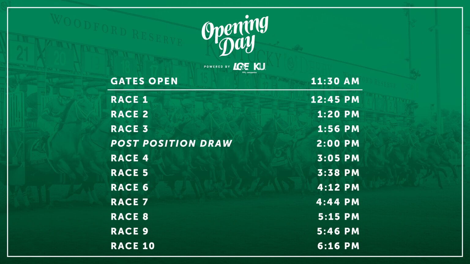 Opening Day 2026 | Calendar Events | Events | Kentucky Derby Week Events